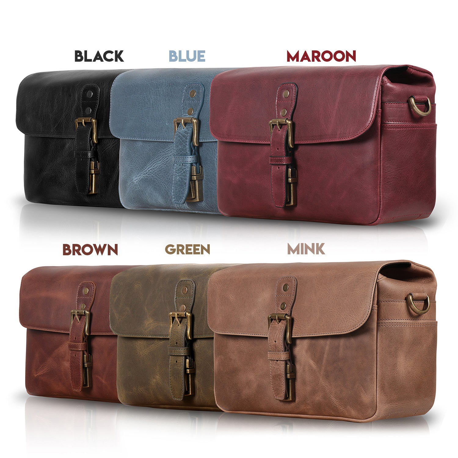 MegaGear Torres Top Grain Leather Camera Messenger Bag for Mirrorless ...