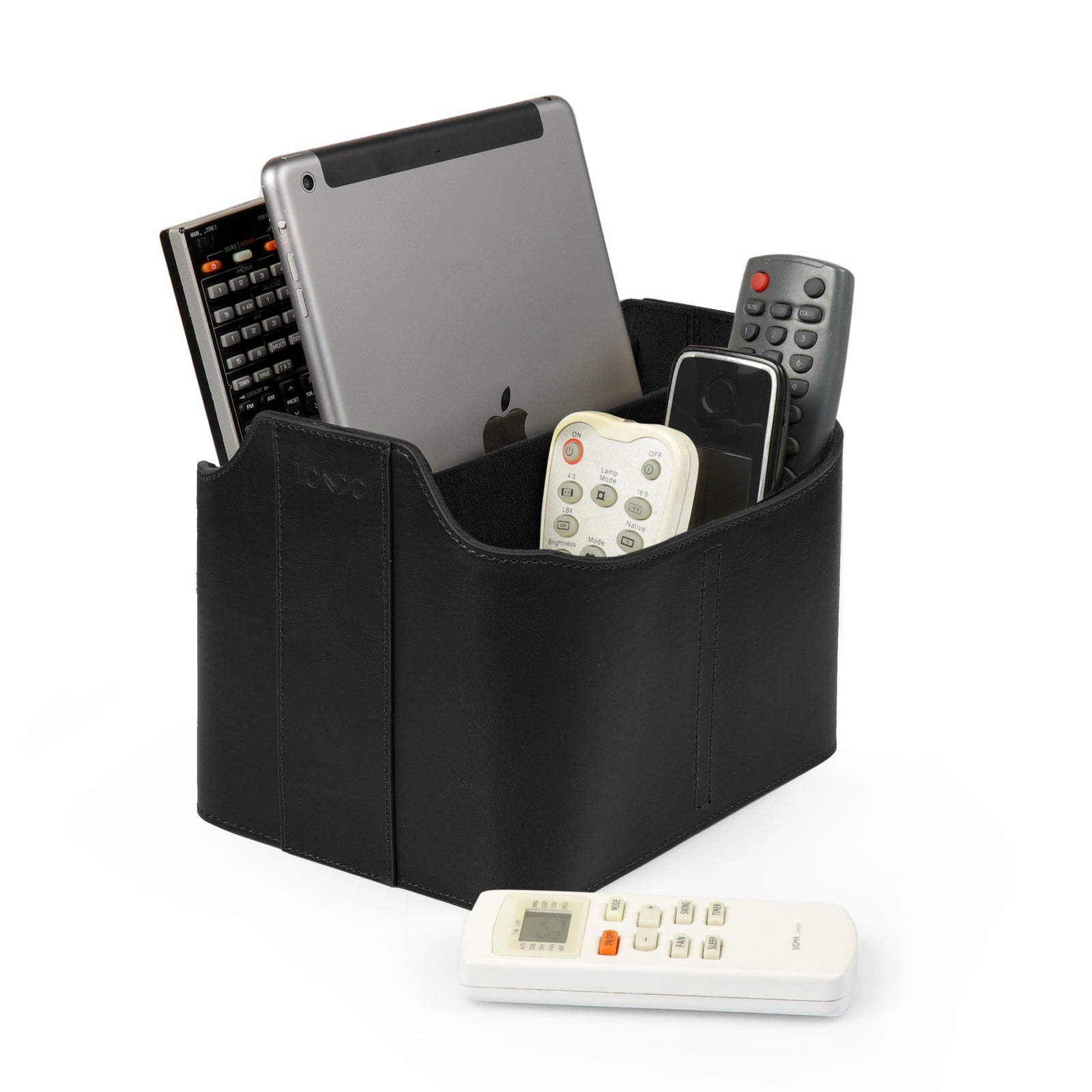Londo Leather Remote Control Organizer and Caddy – MegaGear Store