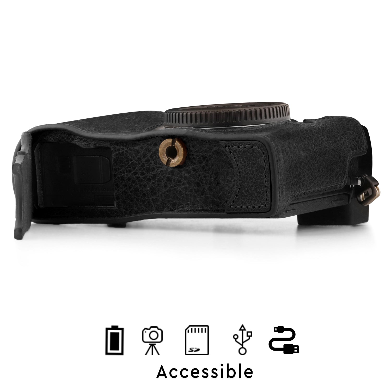 MegaGear Panasonic Lumix DC-GX9 Ever Ready Top Grain Leather Camera ...