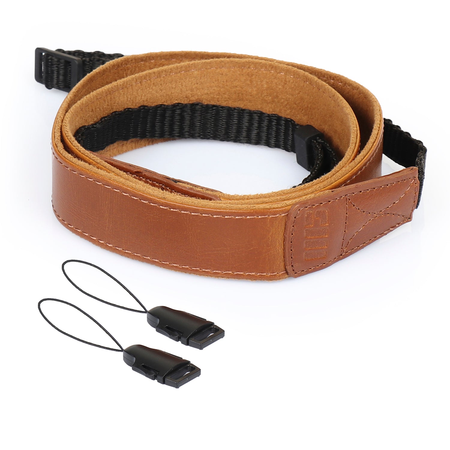 MegaGear SLR DSLR Leather Shoulder or Neck Strap for Canon Nikon ...