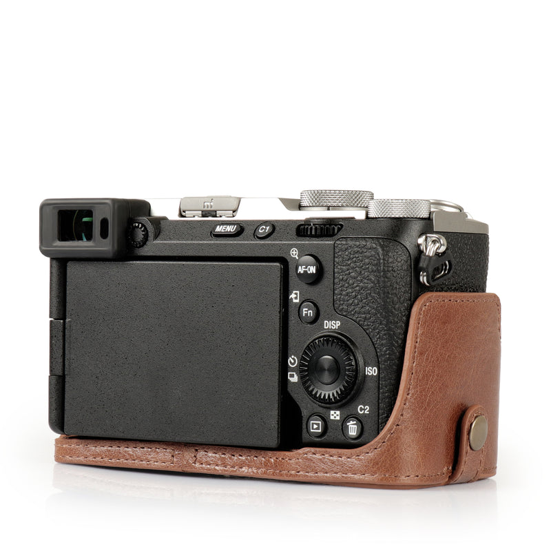 MegaGear Sony Alpha A7C Mark II Stylish and Protective Genuine Leather ...
