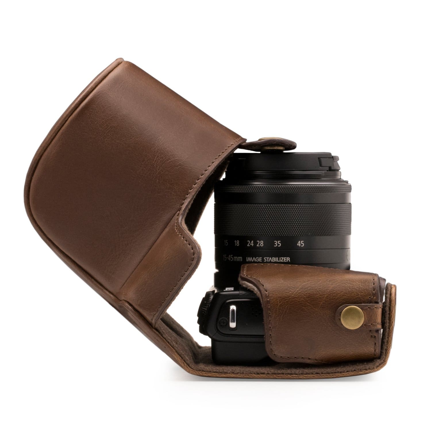 MegaGear Canon EOS M100 (15-45mm) Ever Ready Leather Camera Case and ...