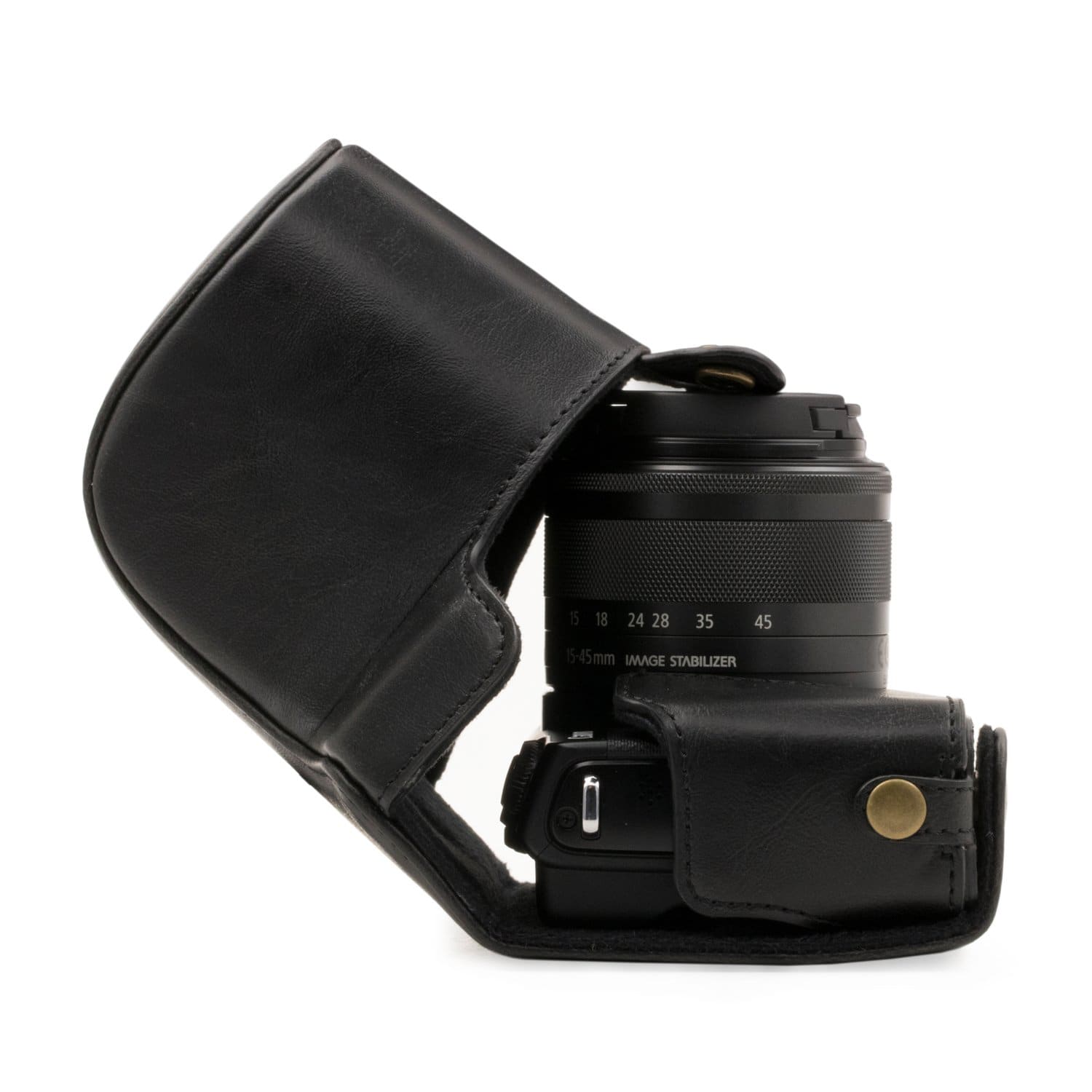 MegaGear Canon EOS M100 (15-45mm) Ever Ready Leather Camera Case and ...