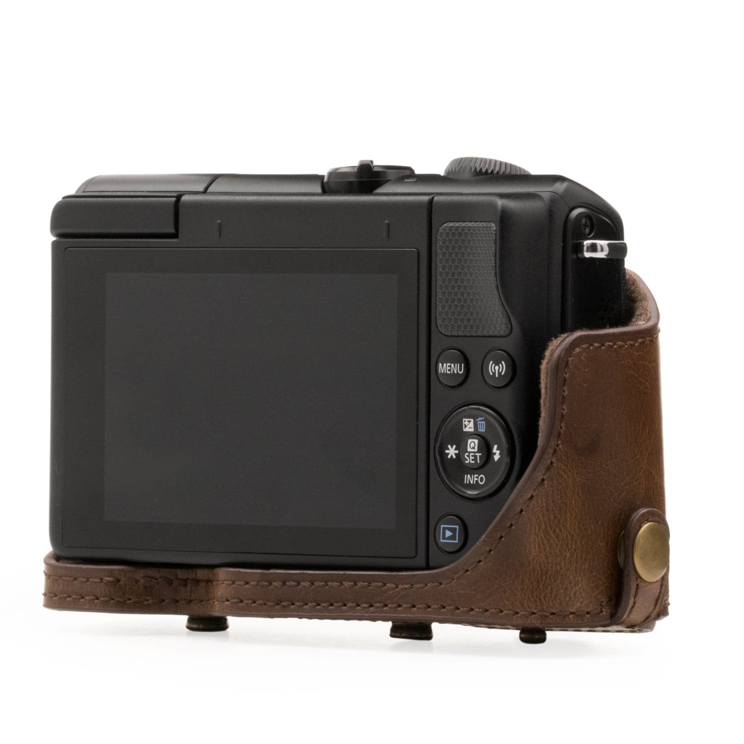 MegaGear Canon EOS M100 (15-45mm) Ever Ready Leather Camera Case and ...