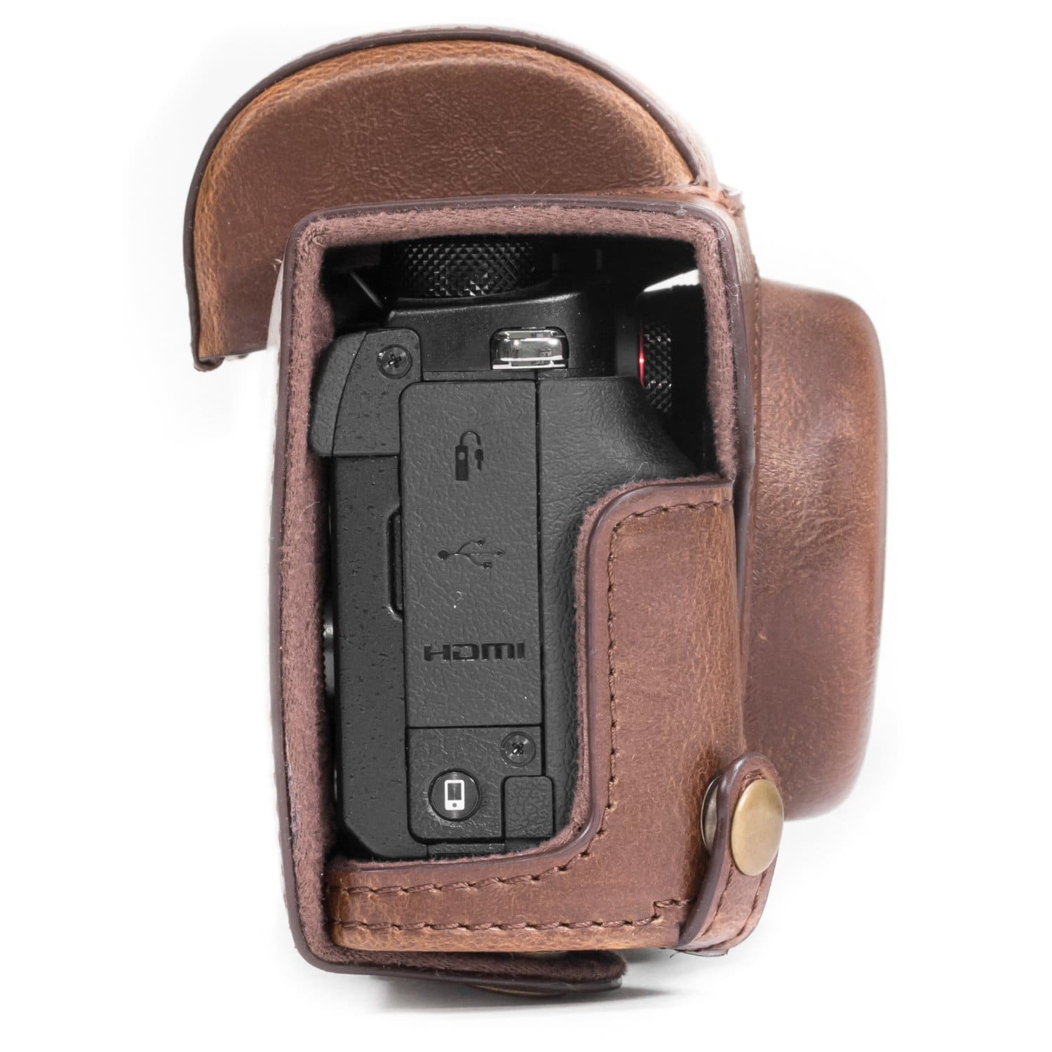 MegaGear Canon PowerShot G5 X Ever Ready Leather Camera Case and Strap ...