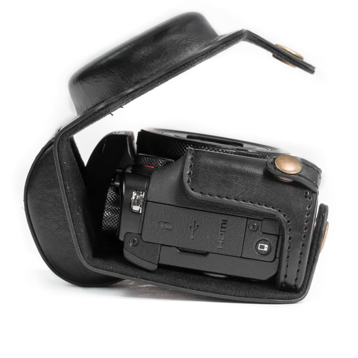 MegaGear Canon PowerShot G5 X Ever Ready Leather Camera Case and Strap ...