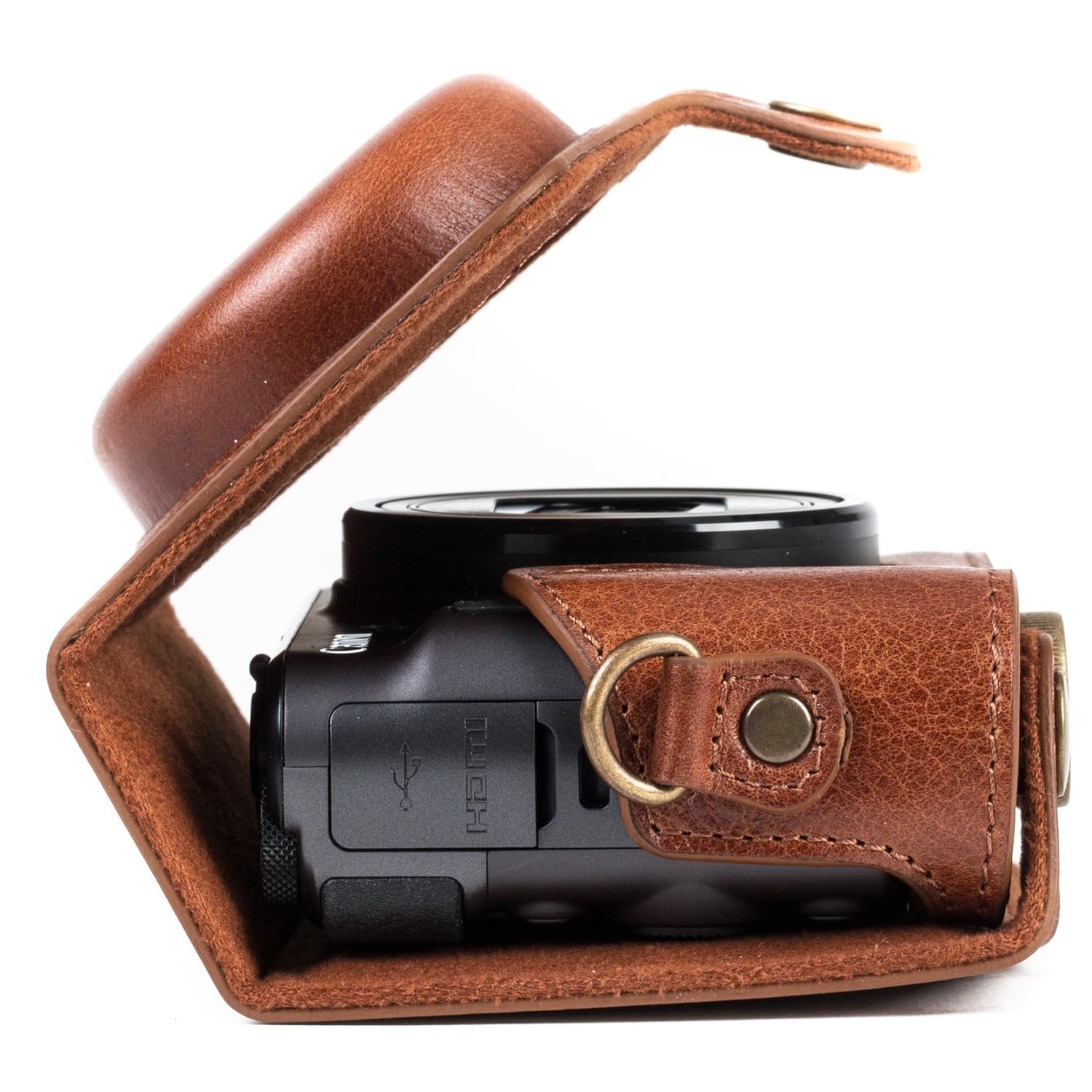MegaGear Canon PowerShot SX740 HS SX730 HS Ever Ready Top Grain Leather ...