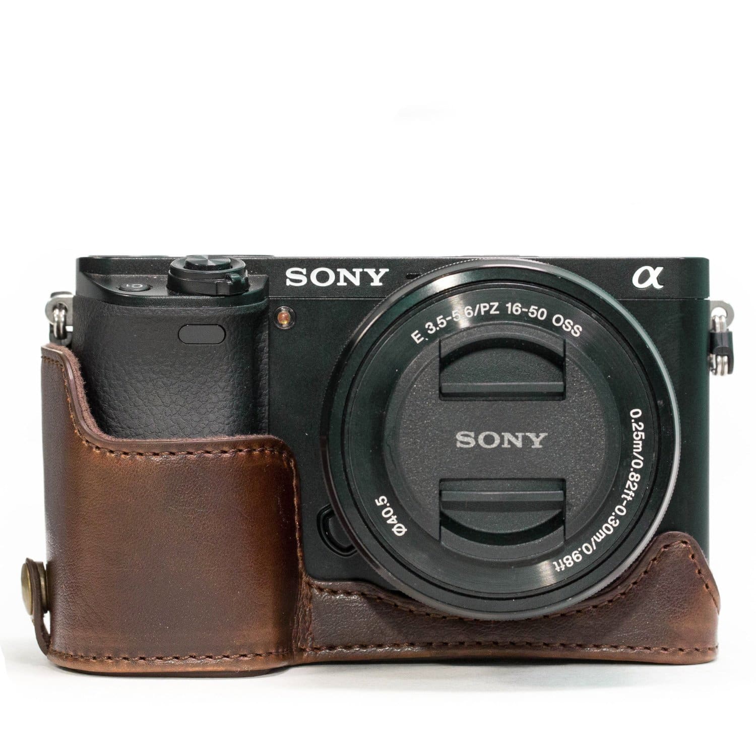 MegaGear Sony Alpha A6300 A6000 Ever Ready Leather Camera Half Case ...