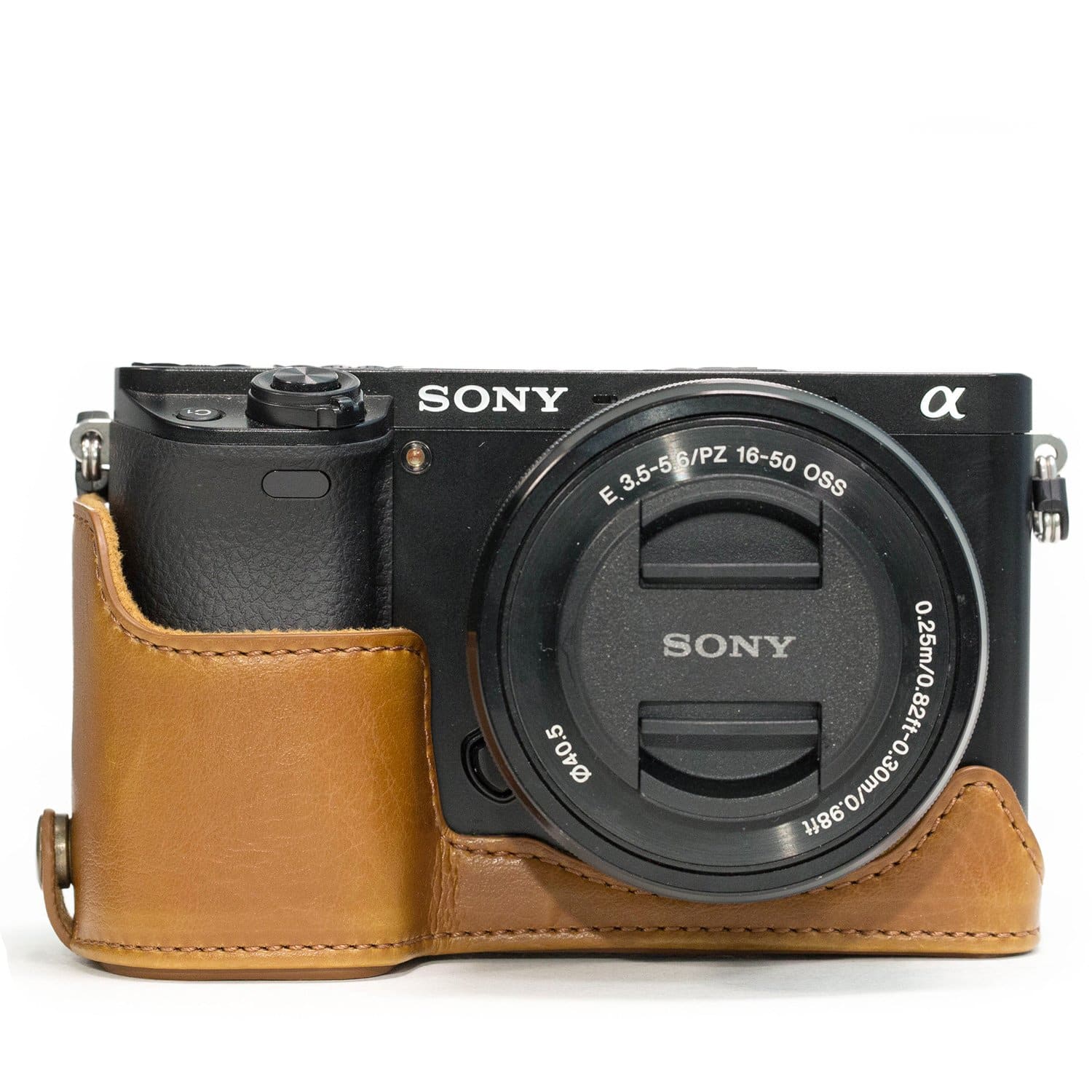 MegaGear Sony Alpha A6300 A6000 Ever Ready Leather Camera Half Case ...