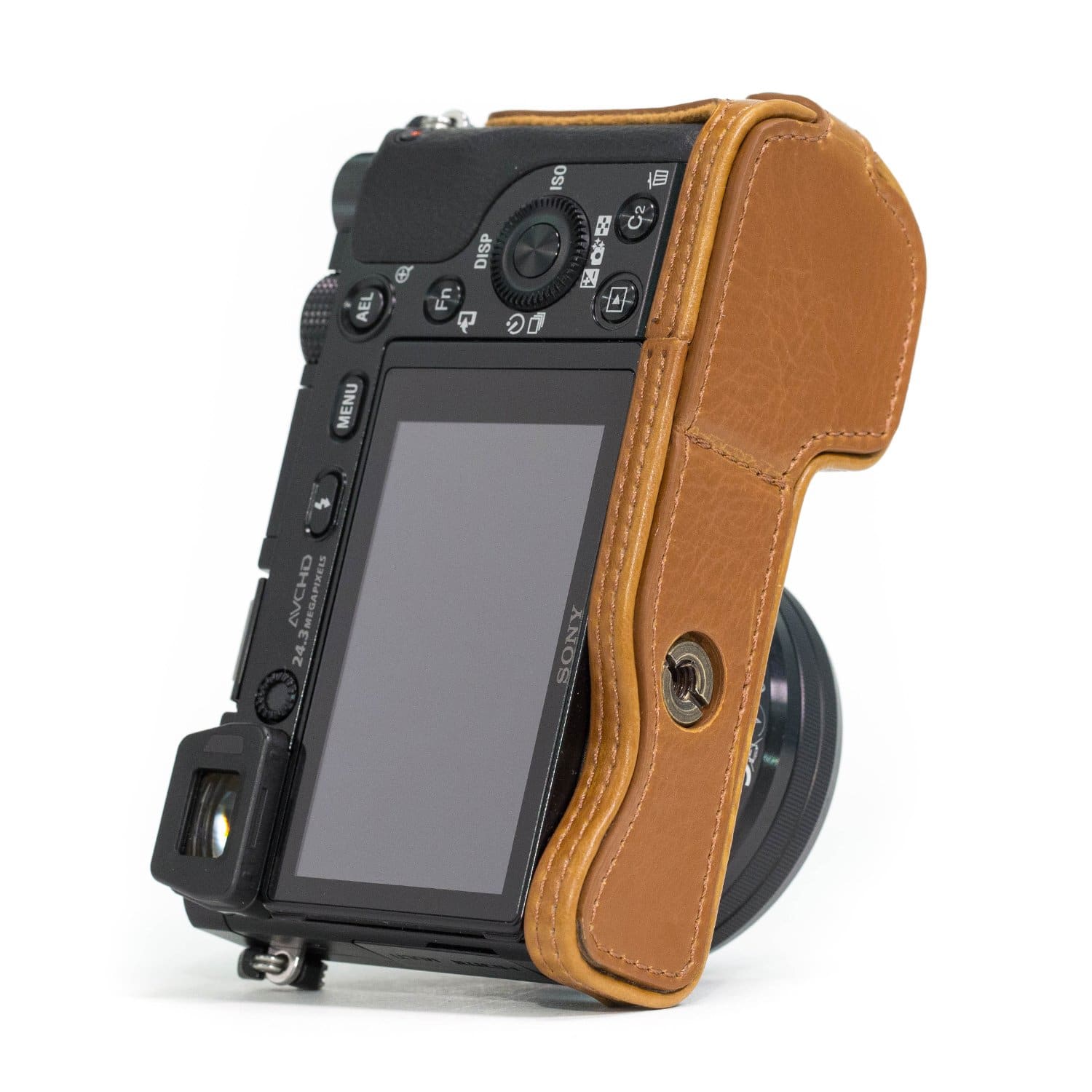 MegaGear Sony Alpha A6300 A6000 Ever Ready Leather Camera Half Case ...
