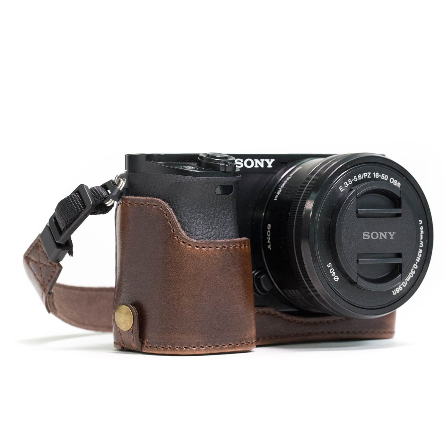 MegaGear Sony Alpha A6300 A6000 Ever Ready Leather Camera Half Case ...
