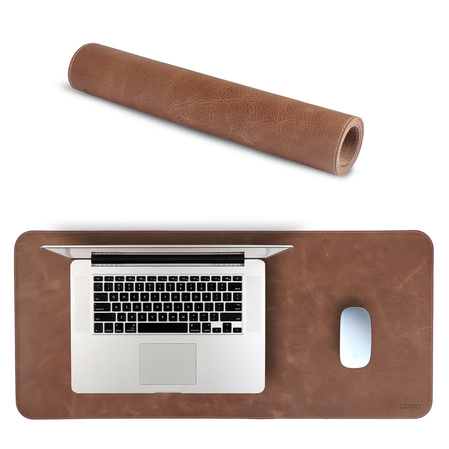 Londo Top Grain Leather Extended Mouse Pad, Leather Office Desk Mat, D ...