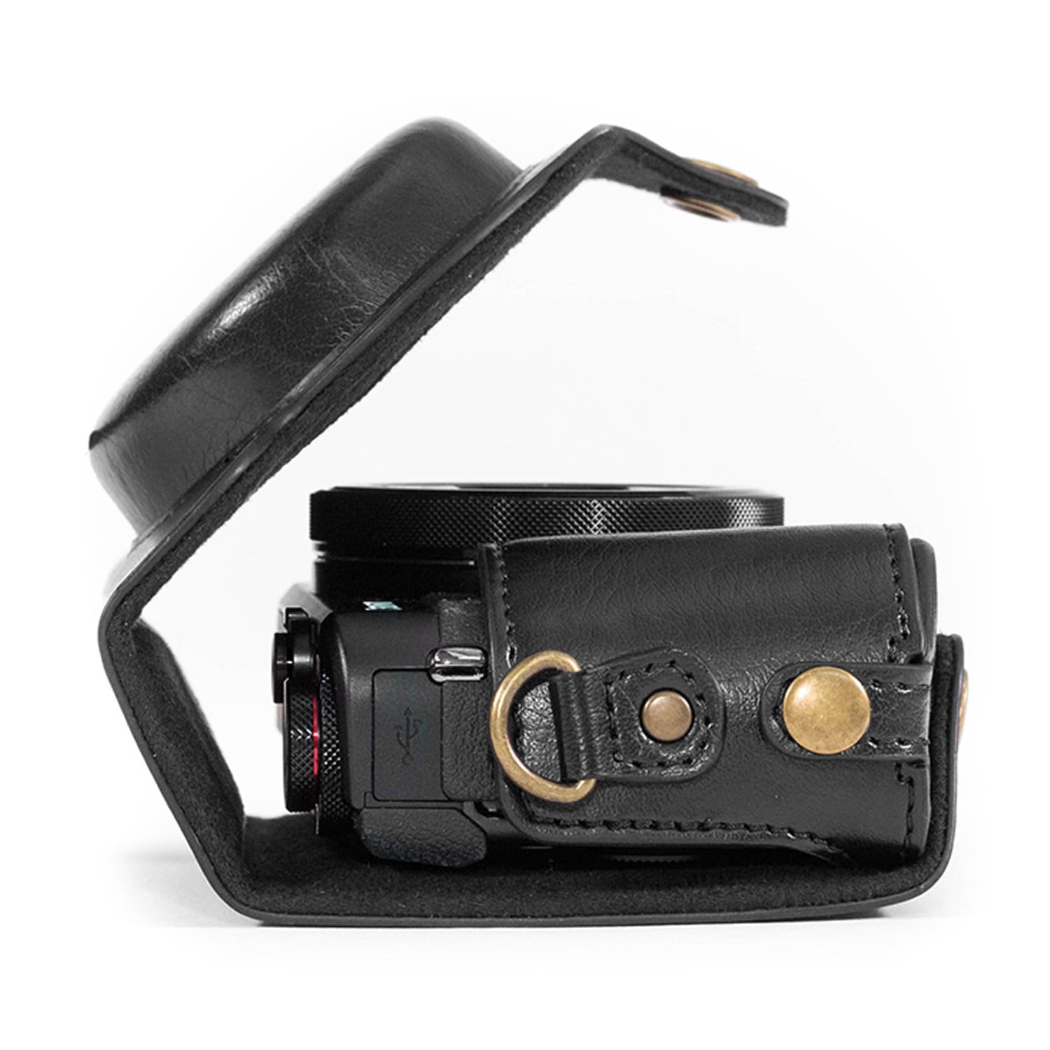 MegaGear Canon PowerShot G7 X Mark II Ever Ready Leather Camera Case ...