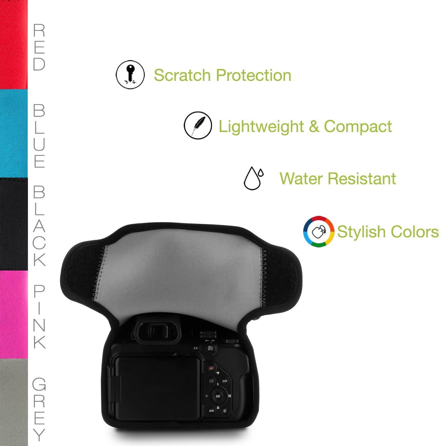 MegaGear Nikon Coolpix P1000 Ultra Light Neoprene Camera Case ...