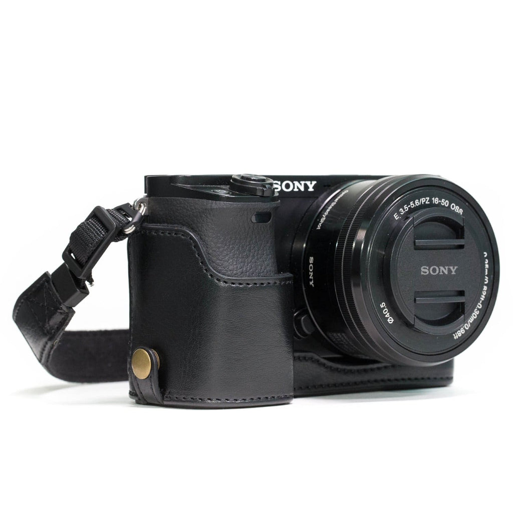 MegaGear Sony Alpha A6300 A6000 Ever Ready Leather Camera Half Case ...