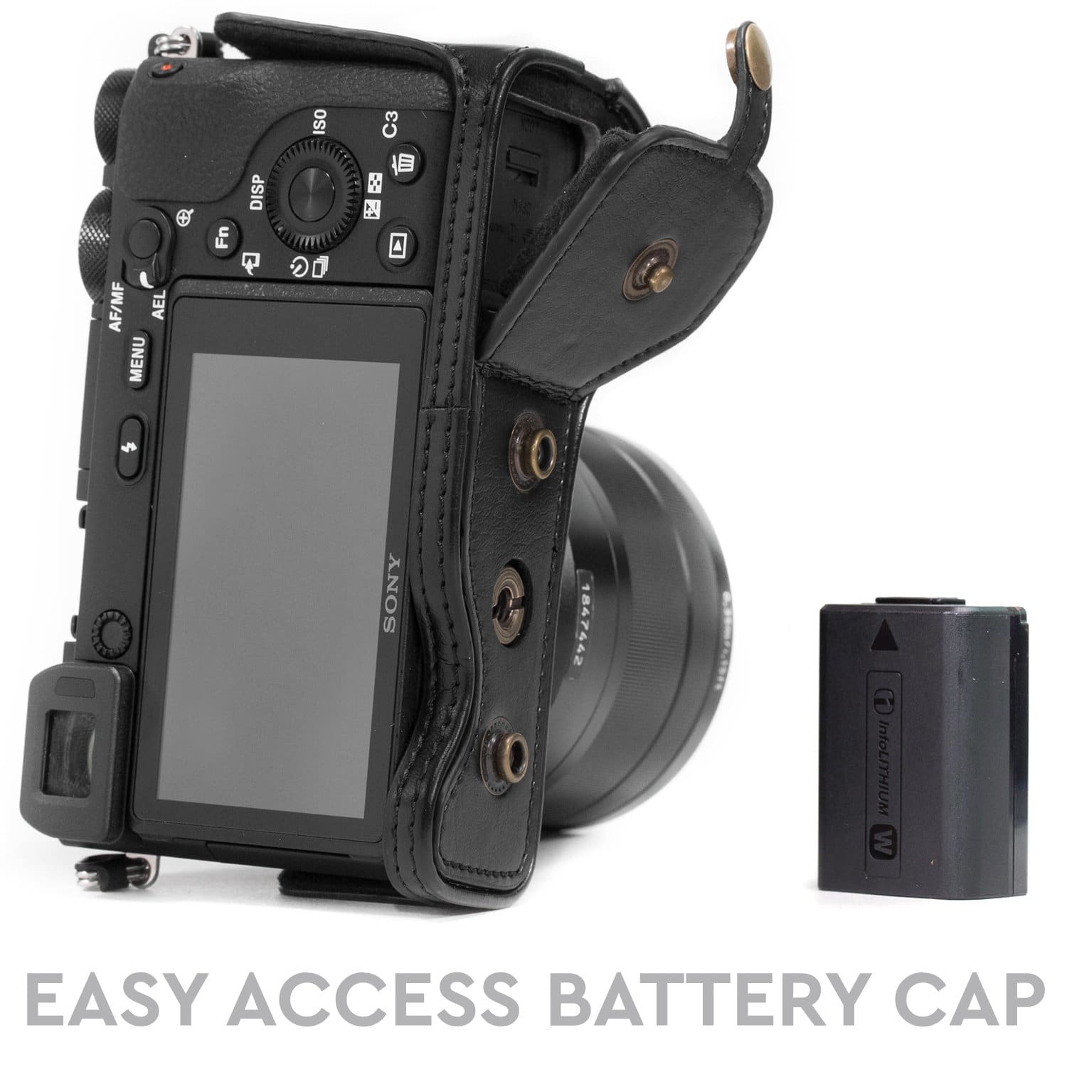 MegaGear Sony Alpha A6500 (18-135mm) Ever Ready Leather Camera Case ...